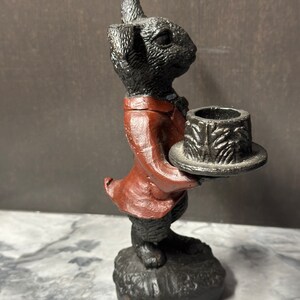 Cast Iron Rabbit Butler Candle Holders X 2 - Etsy