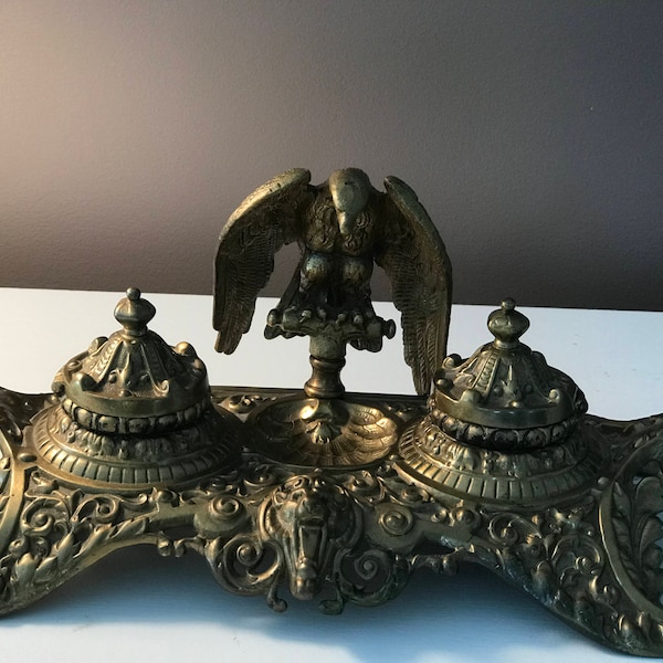 Double Inkwell - Etsy