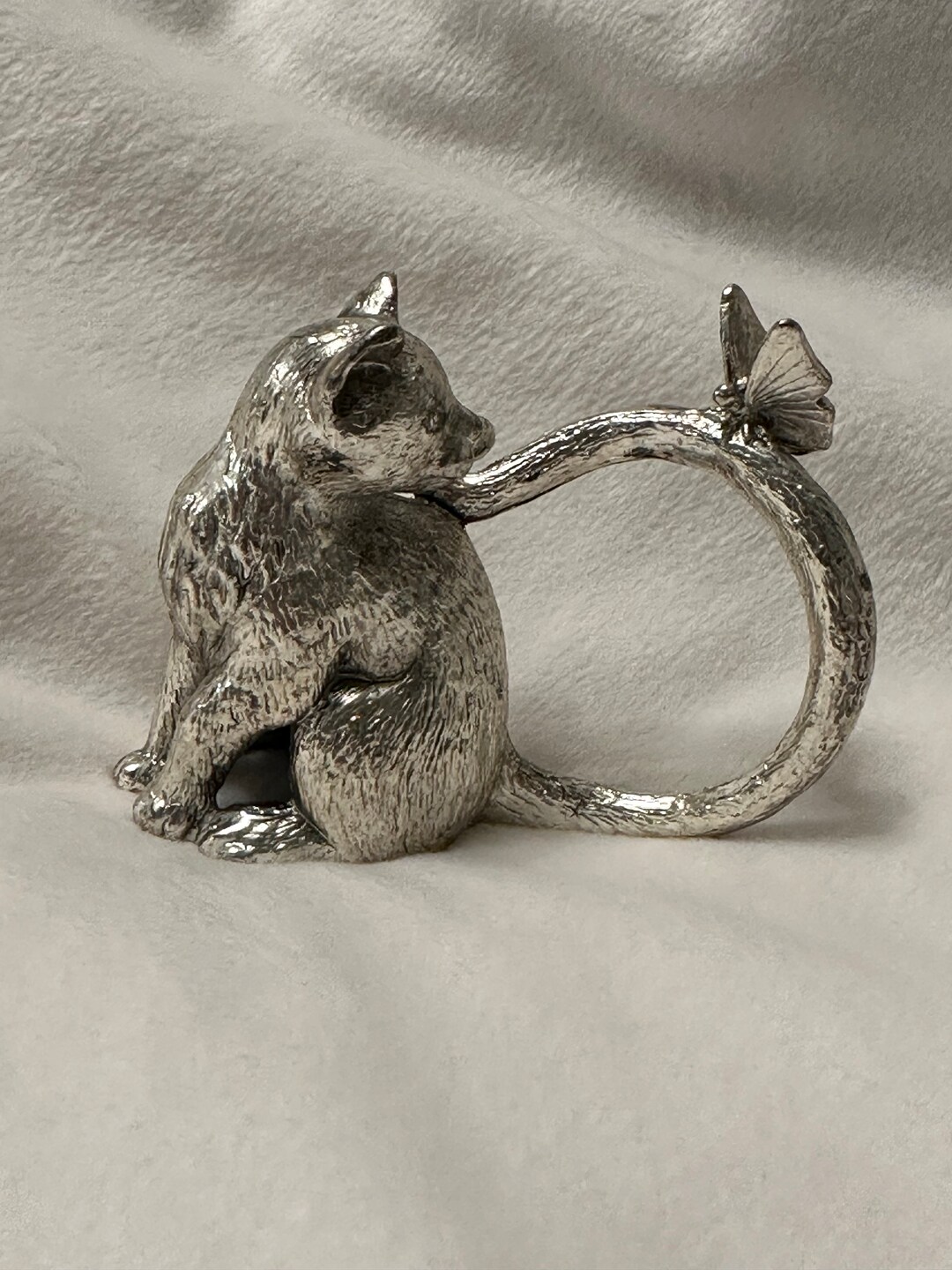 SET OF 4 Arthur Court Cat and Butterfly Napkin Ring Holders RARE - Etsy