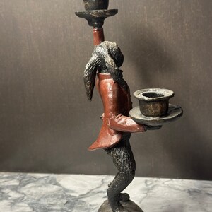 Cast Iron Rabbit Butler Candle Holders X 2 - Etsy