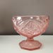 Beautiful Pink Glass Compote Candy Dish - Etsy