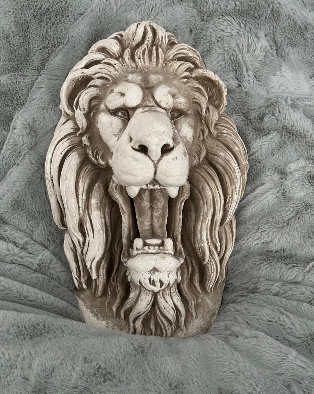 Vintage Large Roaring Lion Sculpture Wall Plaque - Etsy
