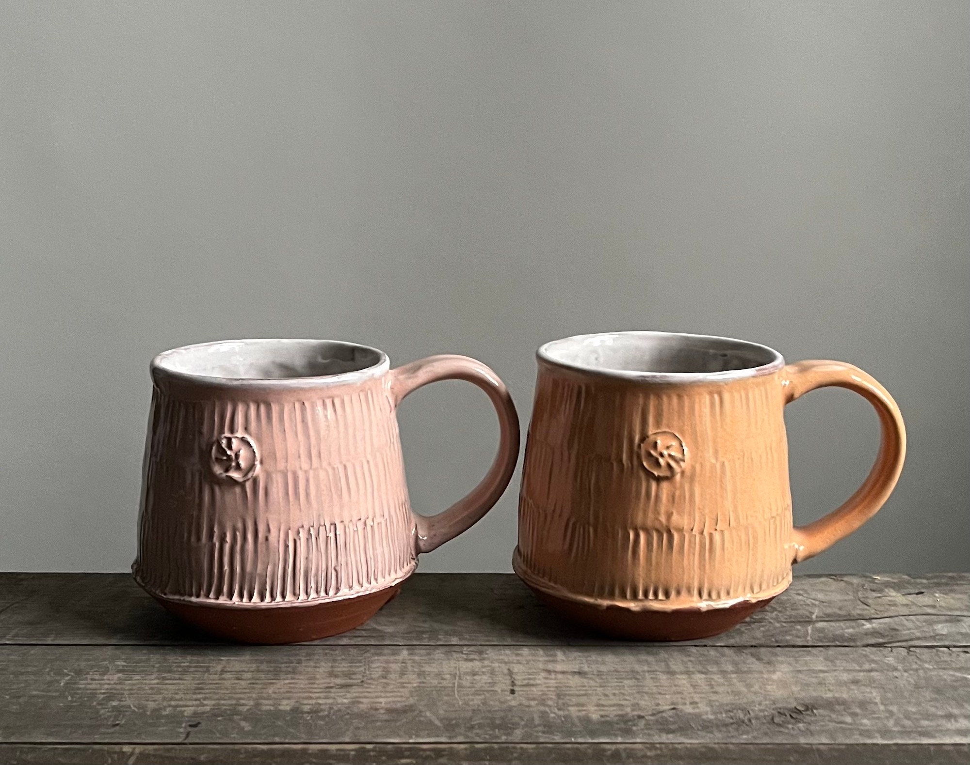 Pastel Mug With Texture Pattern - Etsy