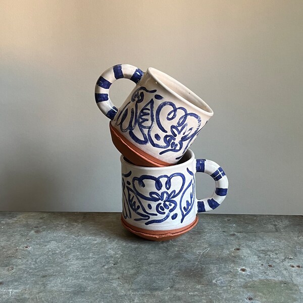 Pottery Coil Mug - Etsy