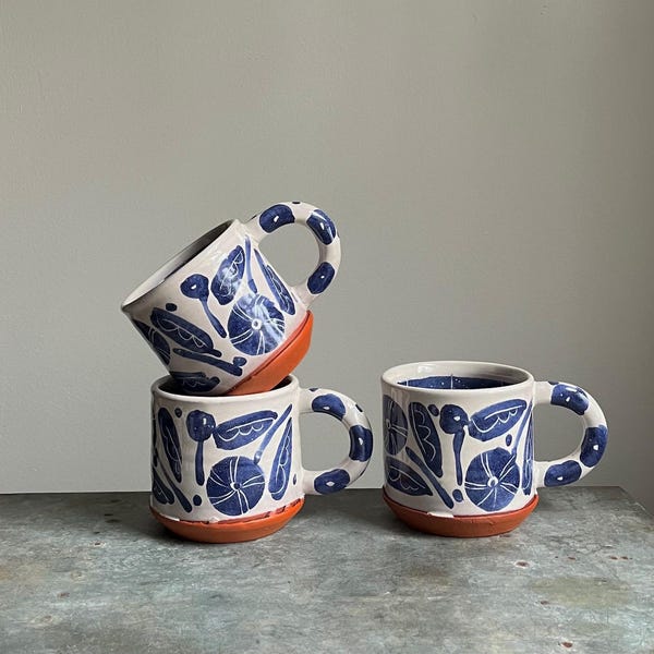 Earthenware Mugs - Etsy
