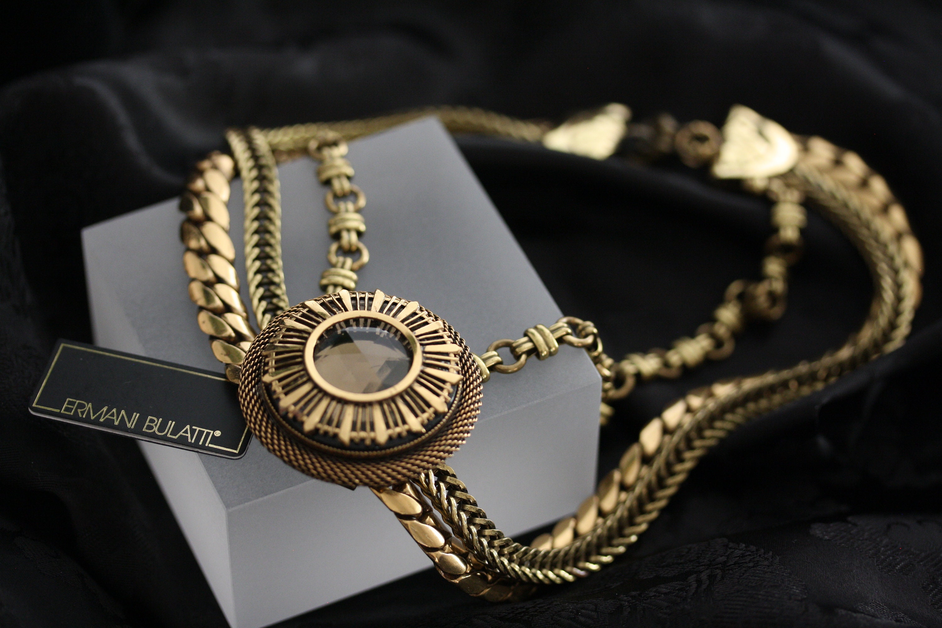 Ermani Bulatti Bold Byzantine Vintage Runway Necklace - Etsy