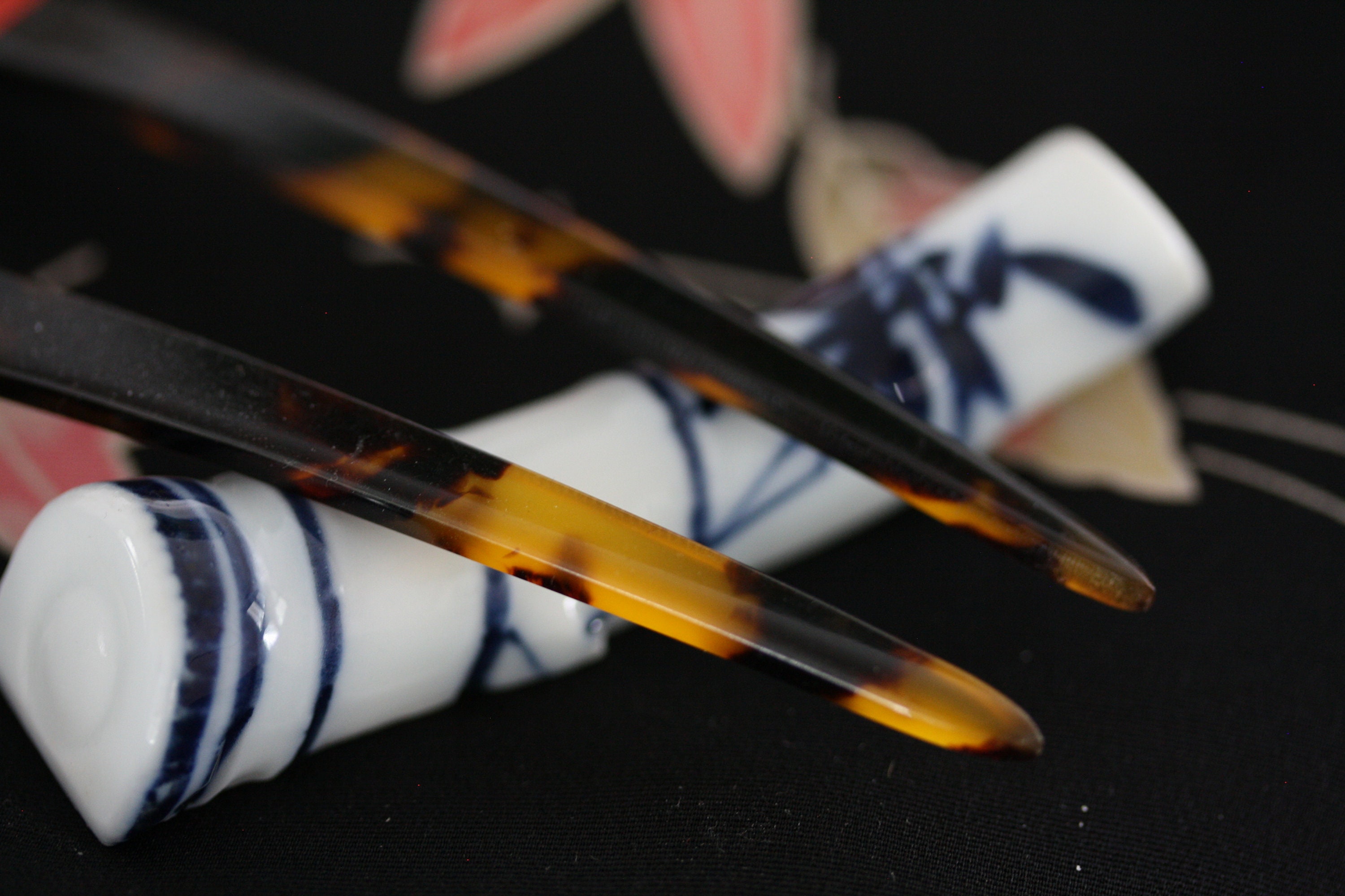 Japanese Chop Stick Rest Knife Rest Vintage Hashioke Depicting - Etsy