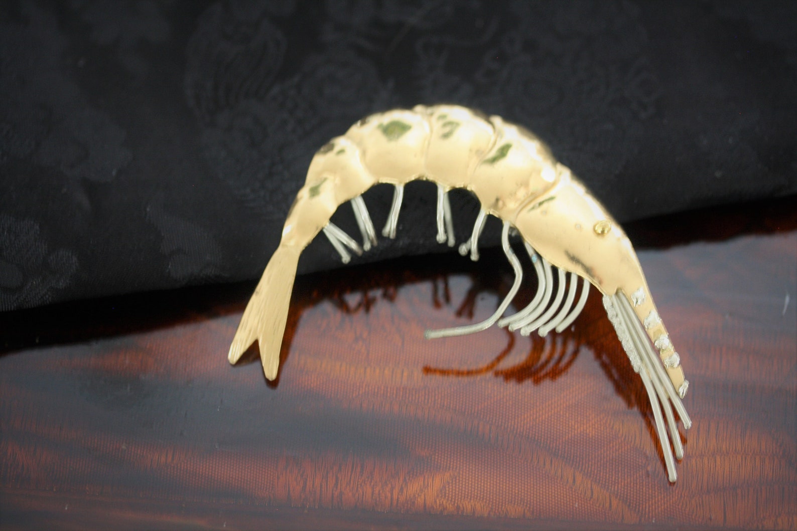 Vintage Brass Shrimp Pin Brooch Pendant Art Nouveau Crawfish - Etsy