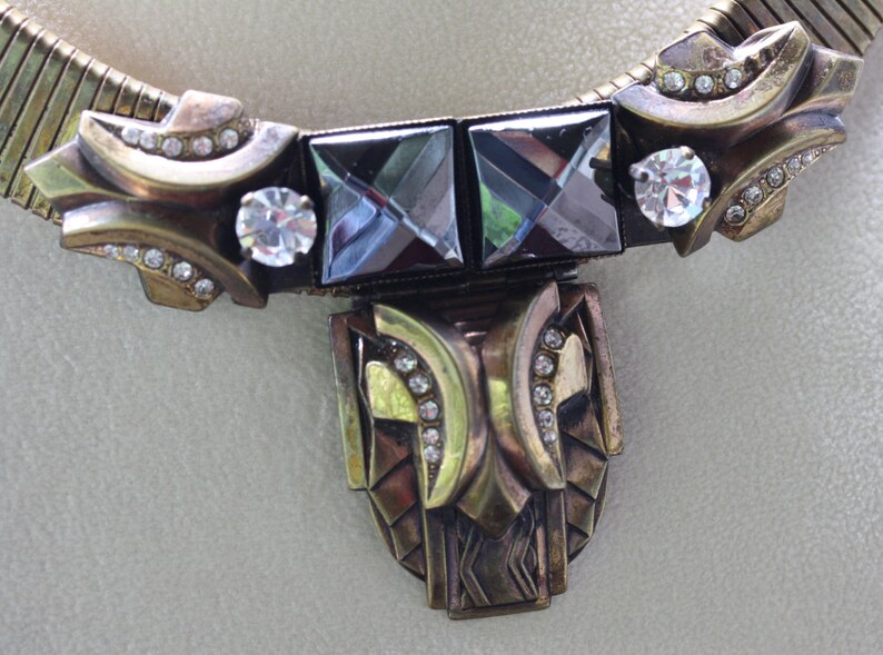 Ermani Bulatti Vintage Art Deco Choker Necklace - Etsy Norway