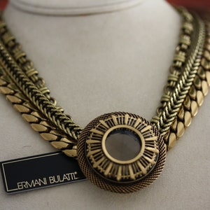 Ermani Bulatti Bold Byzantine Vintage Runway Necklace - Etsy