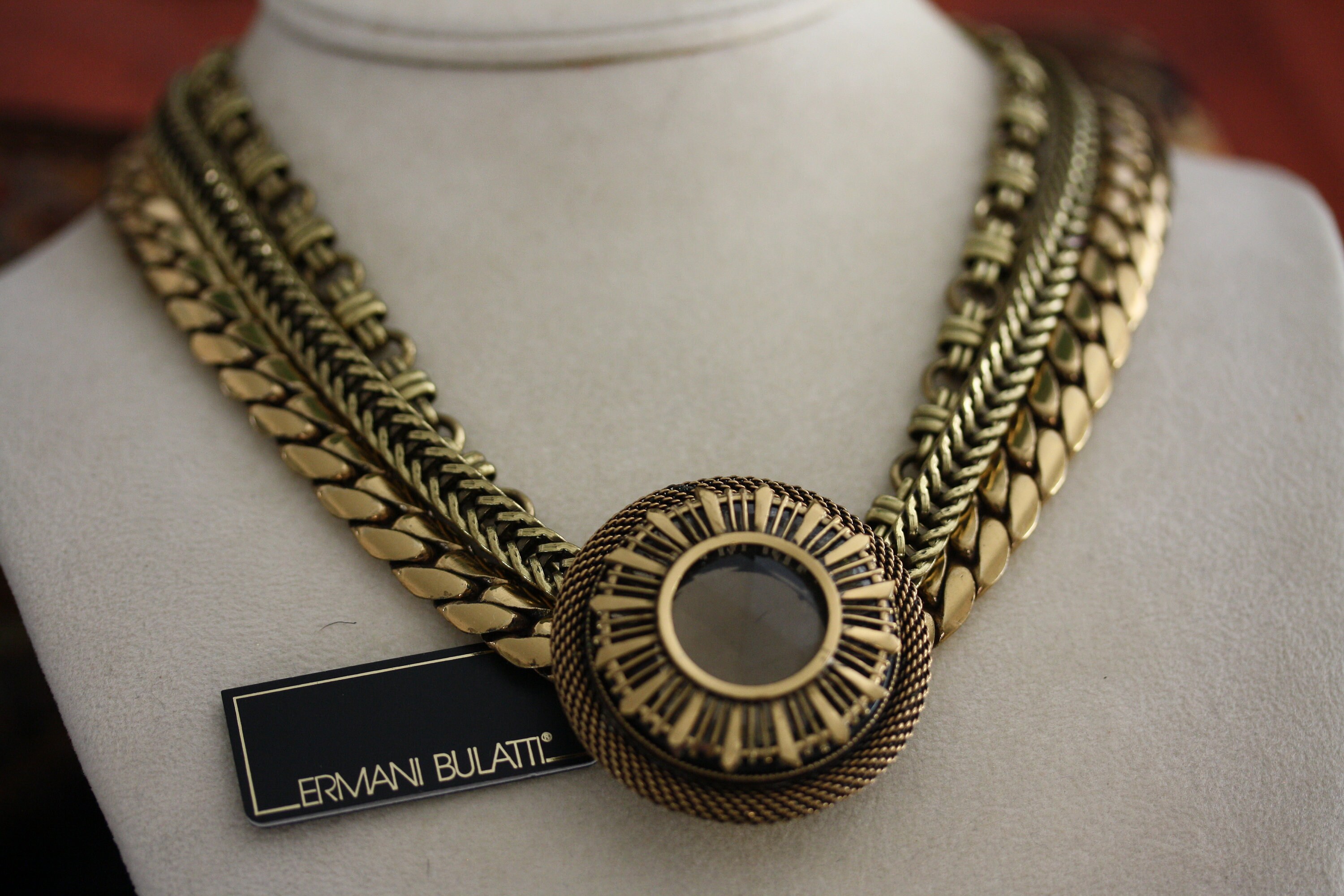 Ermani Bulatti Bold Byzantine Vintage Runway Necklace - Etsy