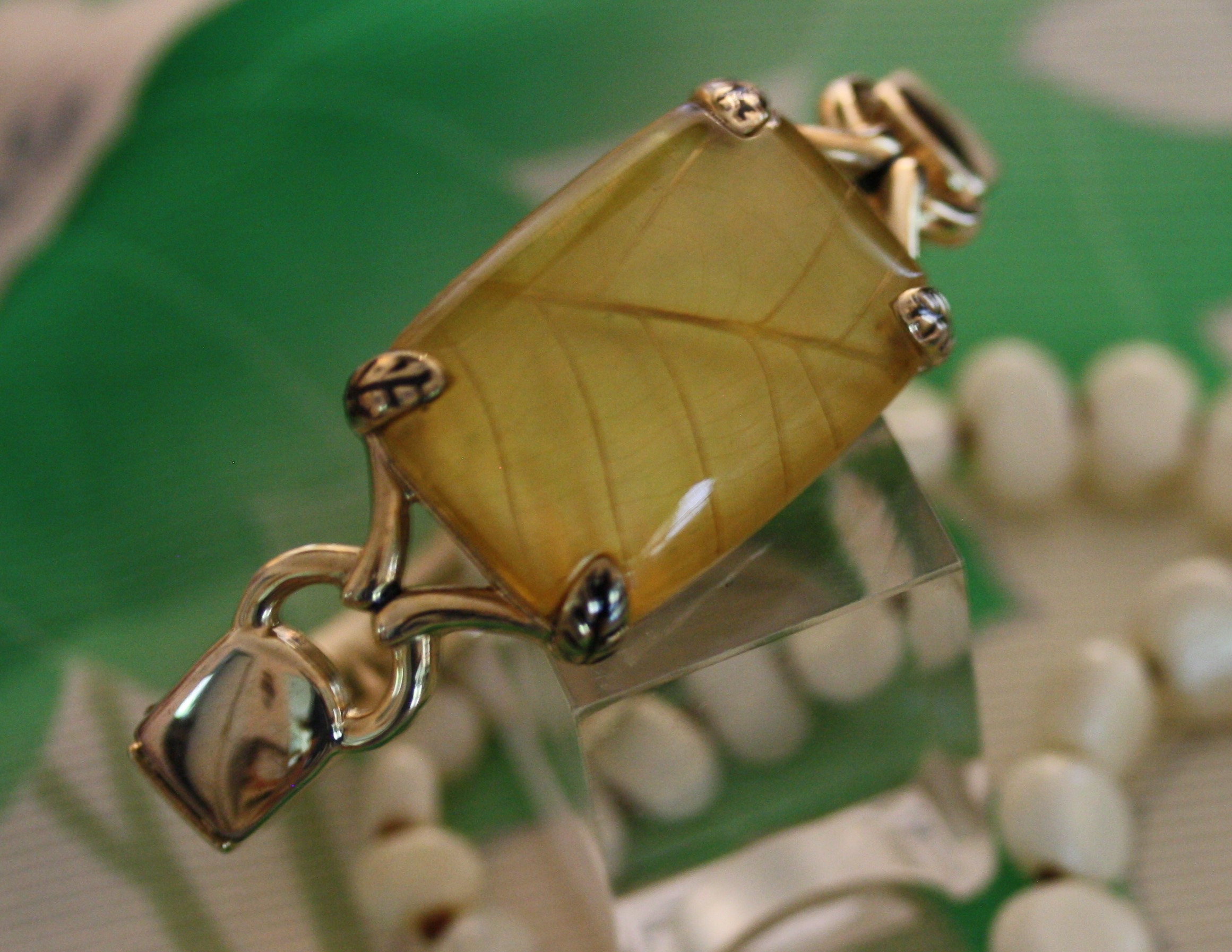 Monet Pale Lemon & Lime Vintage Deco Domed Lucite Choker, Bracelet Set ...