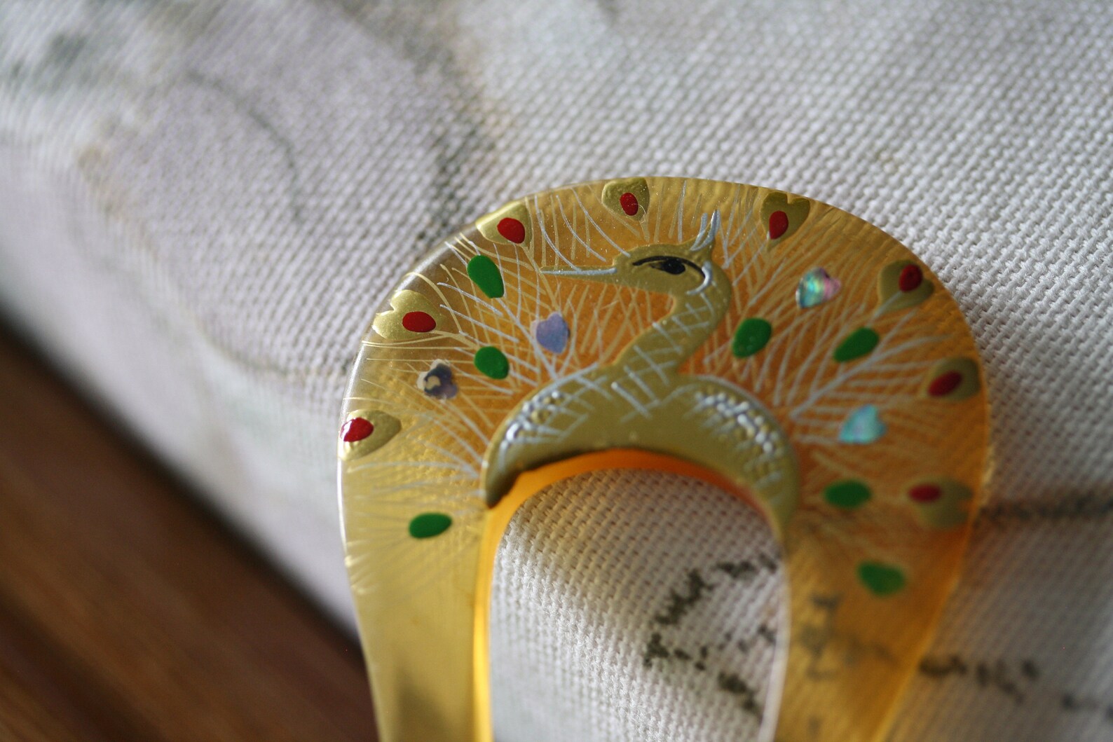Vintage Celluloid Japanese Kanzashi Peacock Hair Comb - Etsy
