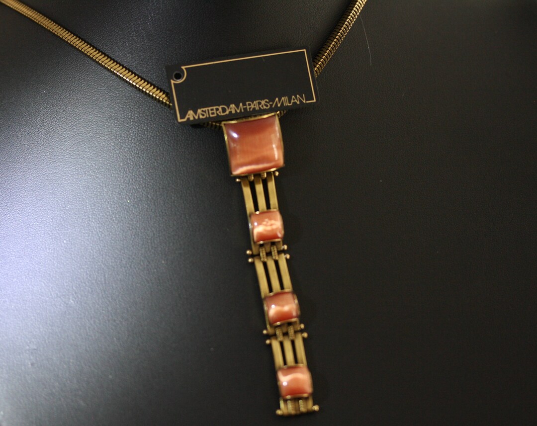 Vintage Ermani Bulatti Modernist Machine Age Necklace - Etsy