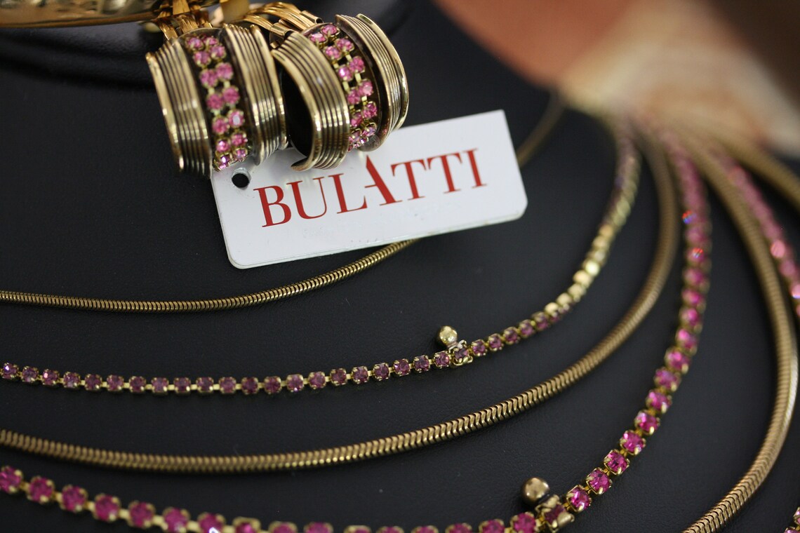 Ermani Bulatti Vintage Byzantine Seven Tier Bib Necklace and Matching ...