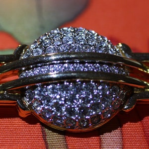 Nina Ricci Vintage Art Deco Gold and Crystal Modernist Brooch Pin - Etsy