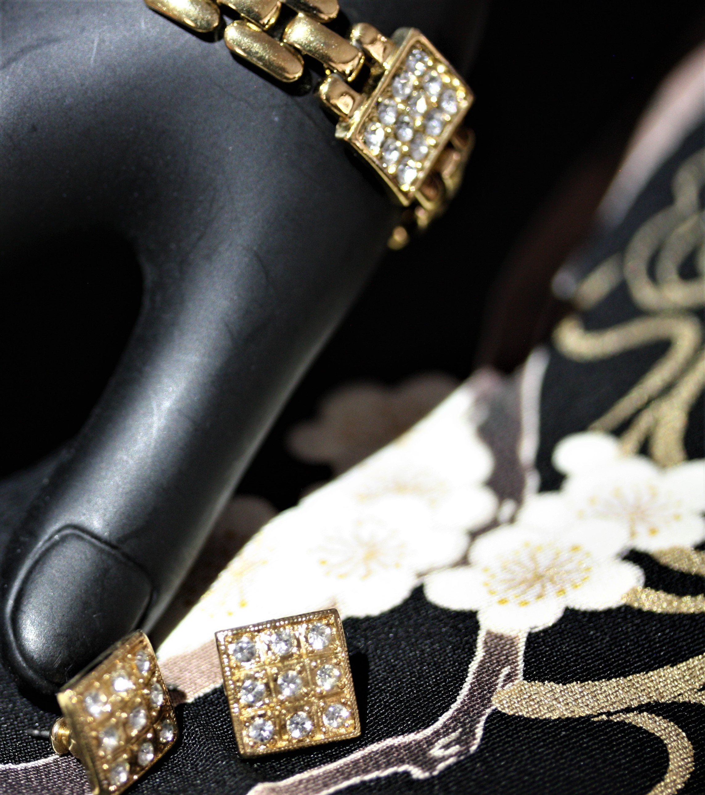 Trifari Crown Trifari Vintage Jewelry Set Gold and Crystal Art Deco ...