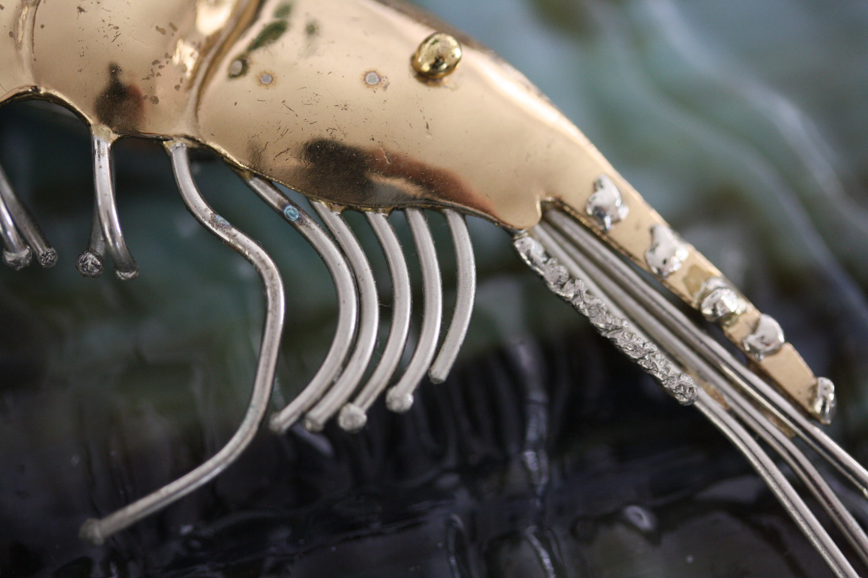 Vintage Brass Shrimp Pin Brooch Pendant Art Nouveau Crawfish - Etsy