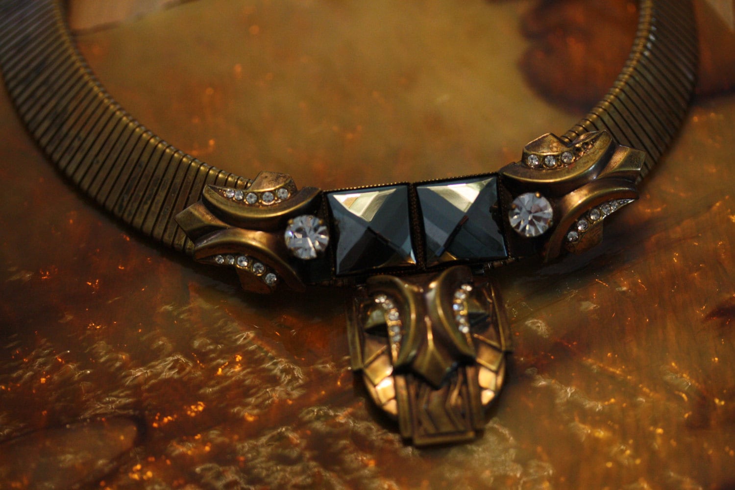 Ermani Bulatti Vintage Art Deco Choker Necklace - Etsy Norway