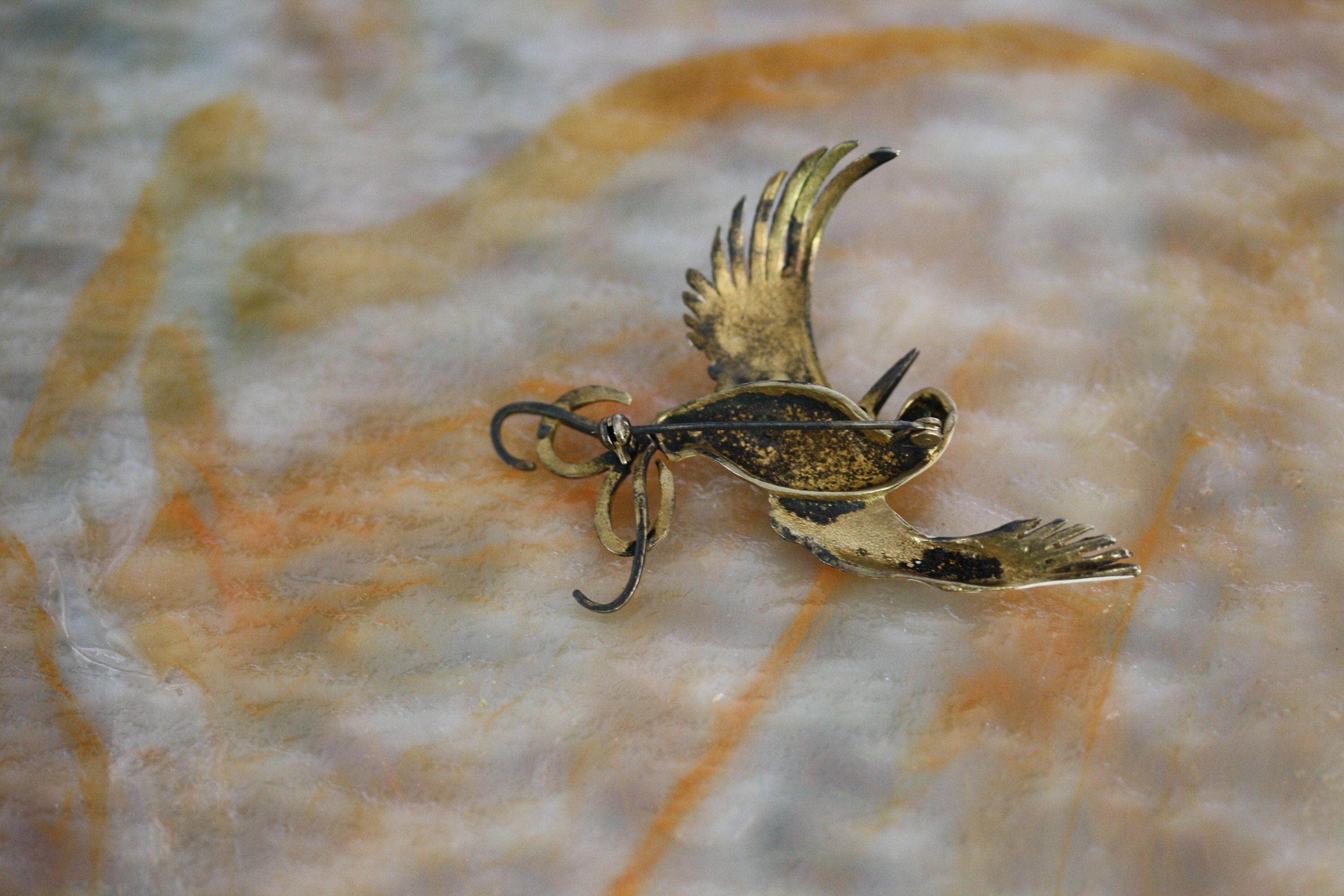 Lovely Detailed Japanese Art Nouveau Crested Crane Brooch - Etsy