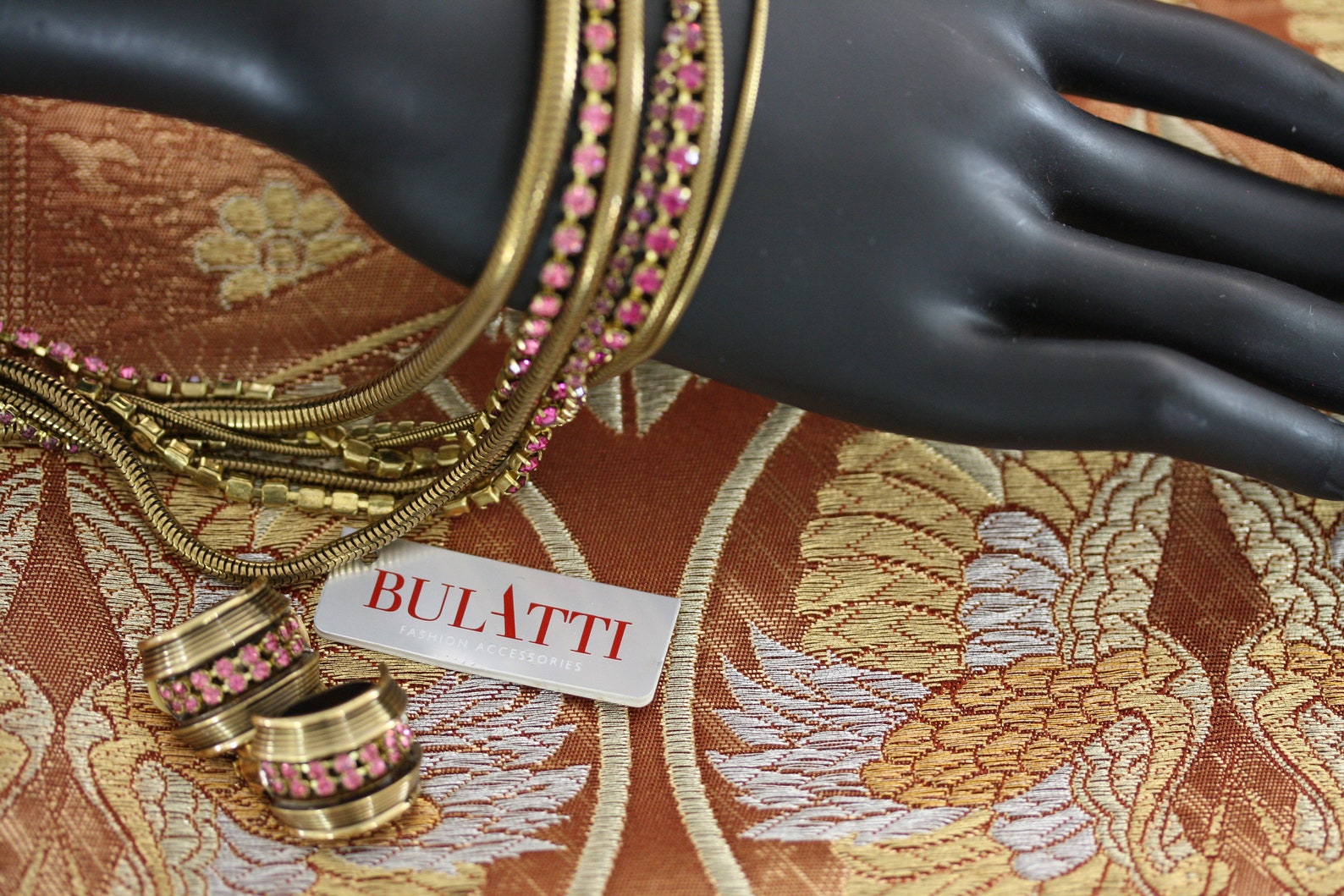 Ermani Bulatti Vintage Byzantine Seven Tier Bib Necklace and Matching ...