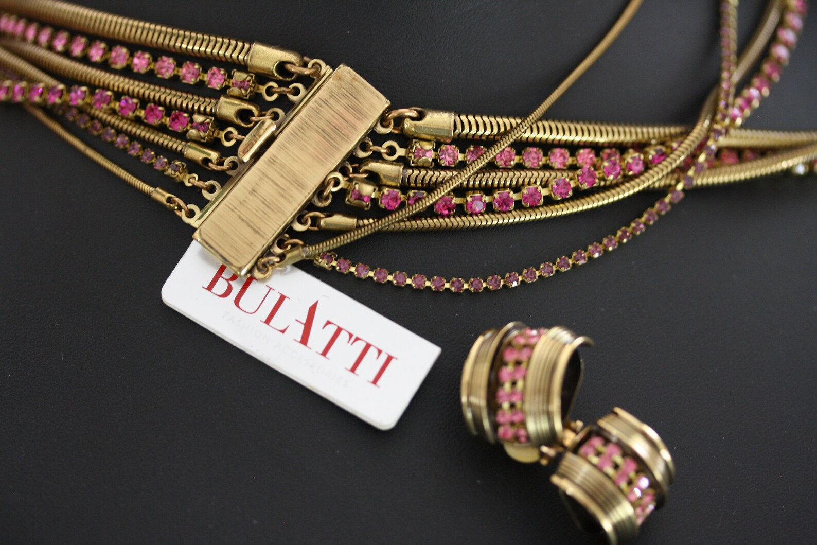 Ermani Bulatti Vintage Byzantine Seven Tier Bib Necklace and Matching ...