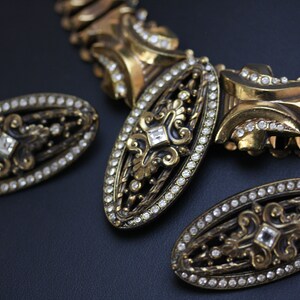 Ermani Bulatti Vintage Signed Heavy Omega Style Chain Art Deco Choker ...