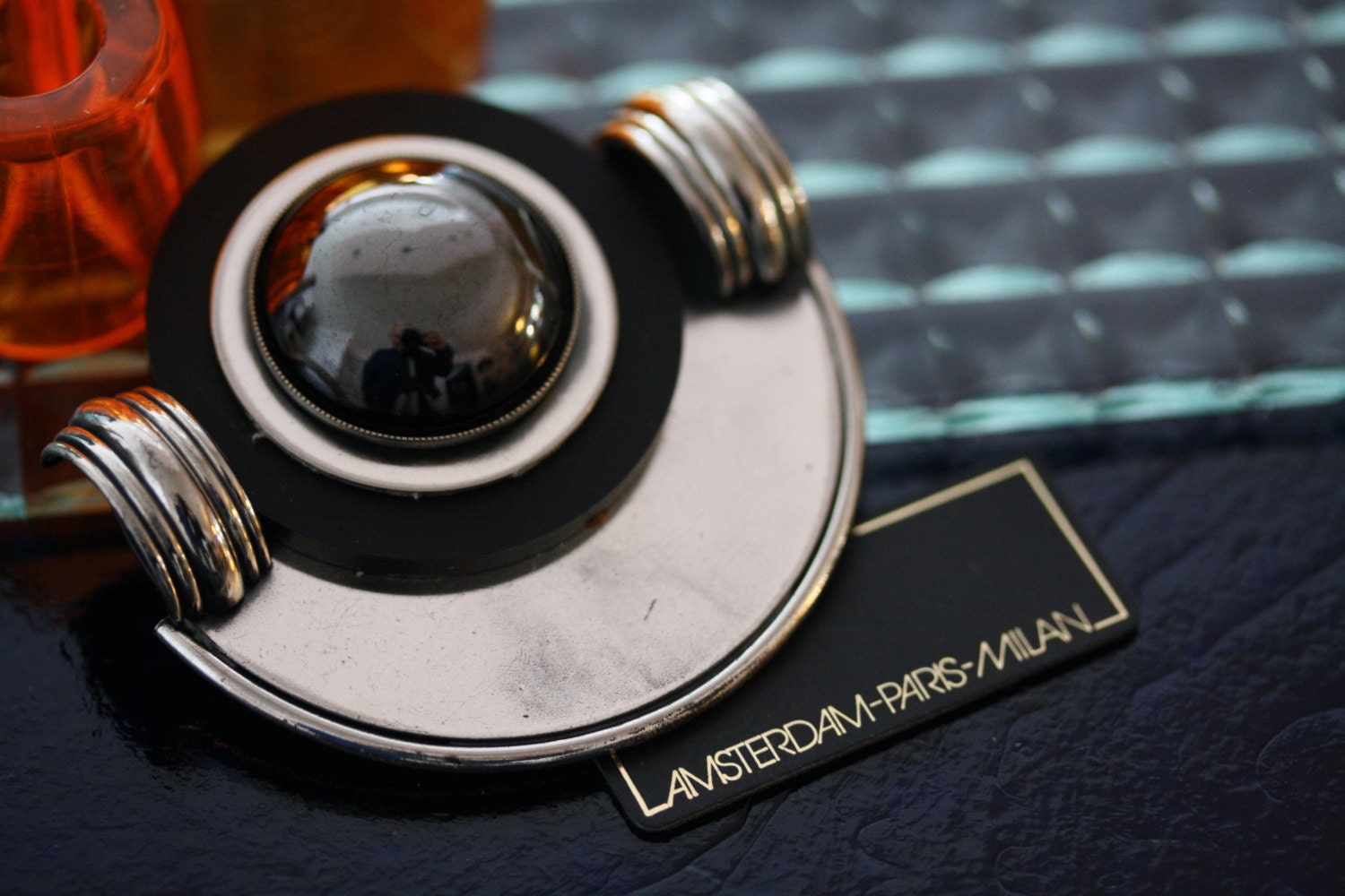 Excellent Modern/machine Age Vintage Pin From Ermani Bulatti - Etsy