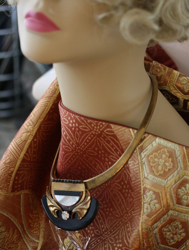 Ermani Bulatti Vintage Art Deco Choker and Earrings Demi Parure - Etsy