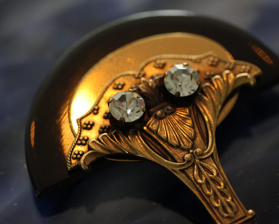 Exquisite Ermani Bulatti Vintage Architectural Art Deco Brooch - Etsy