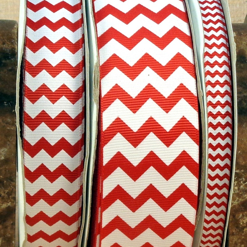 Red Chevron - Etsy