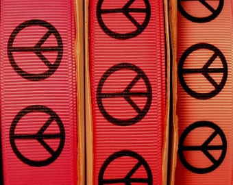 Peace Sign Ribbon | Etsy