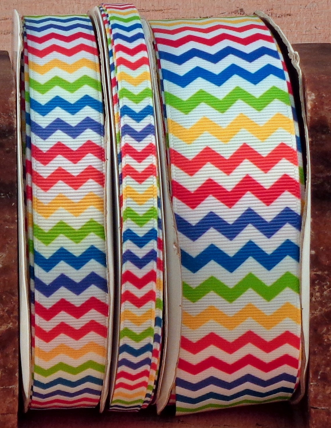2 Yards 3/8 7/8 or 1.5 US Designer Rainbow | Etsy