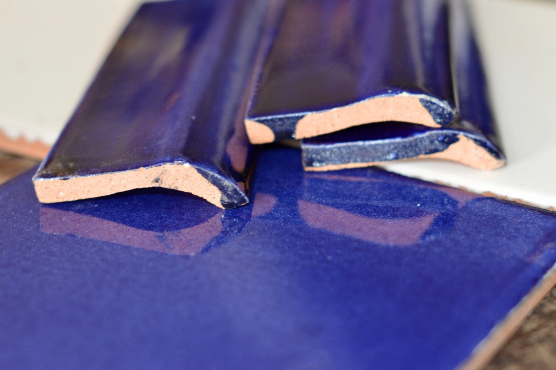 12 6 X 2 Surface Blue Trim Tile - Etsy