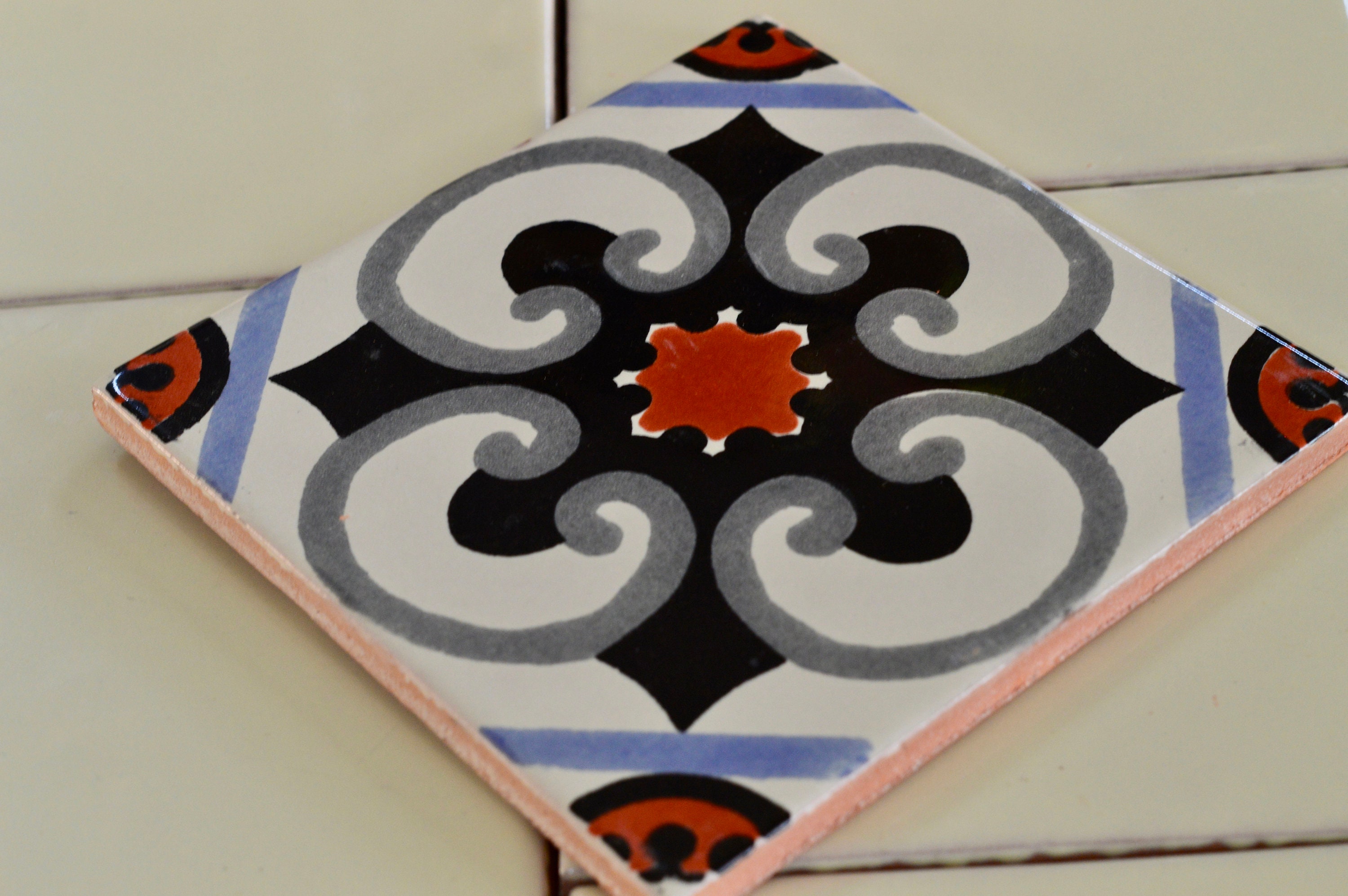 11 Piecestalavera Tiles 6x6 "handmade. - Etsy