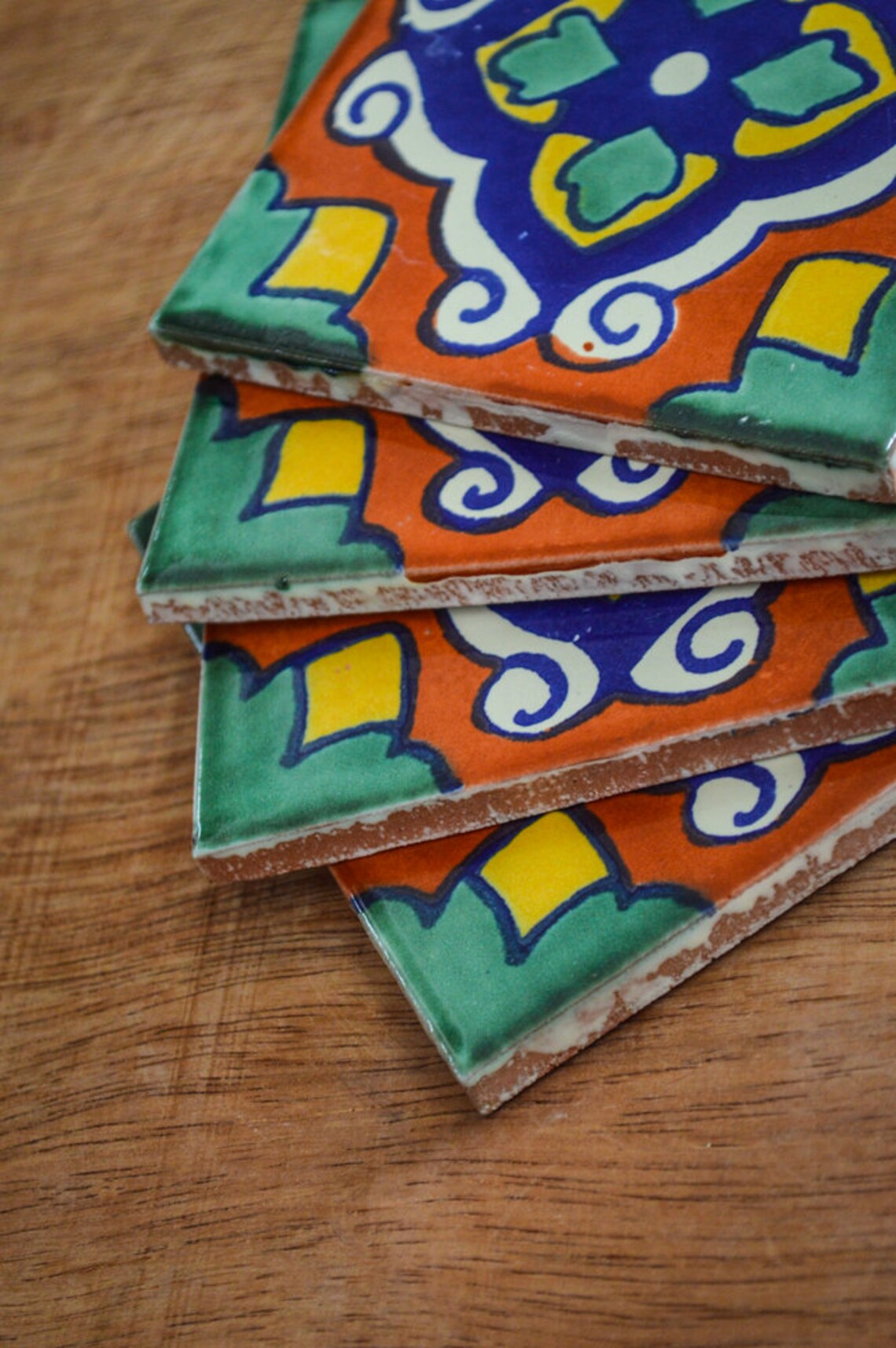 12 Mexican Talavera Tiles handmade Hand painted 4 X | Etsy