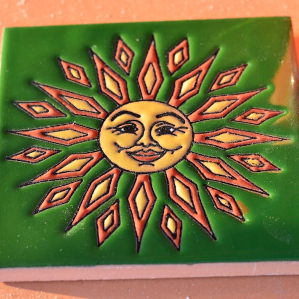 Mosaic Sun Tiles - Etsy