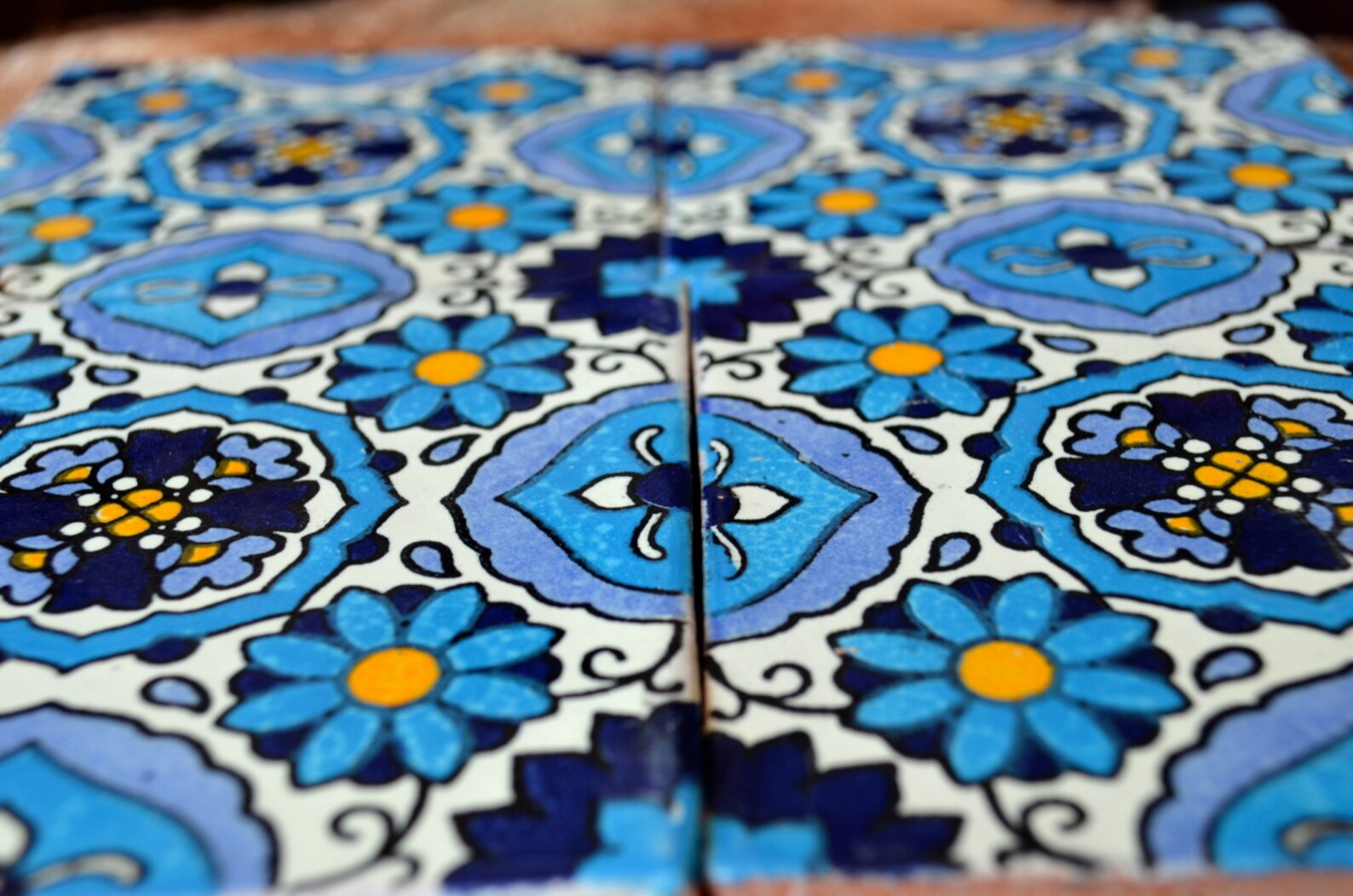 90 Mexican Tiles Hand Painted. - Etsy