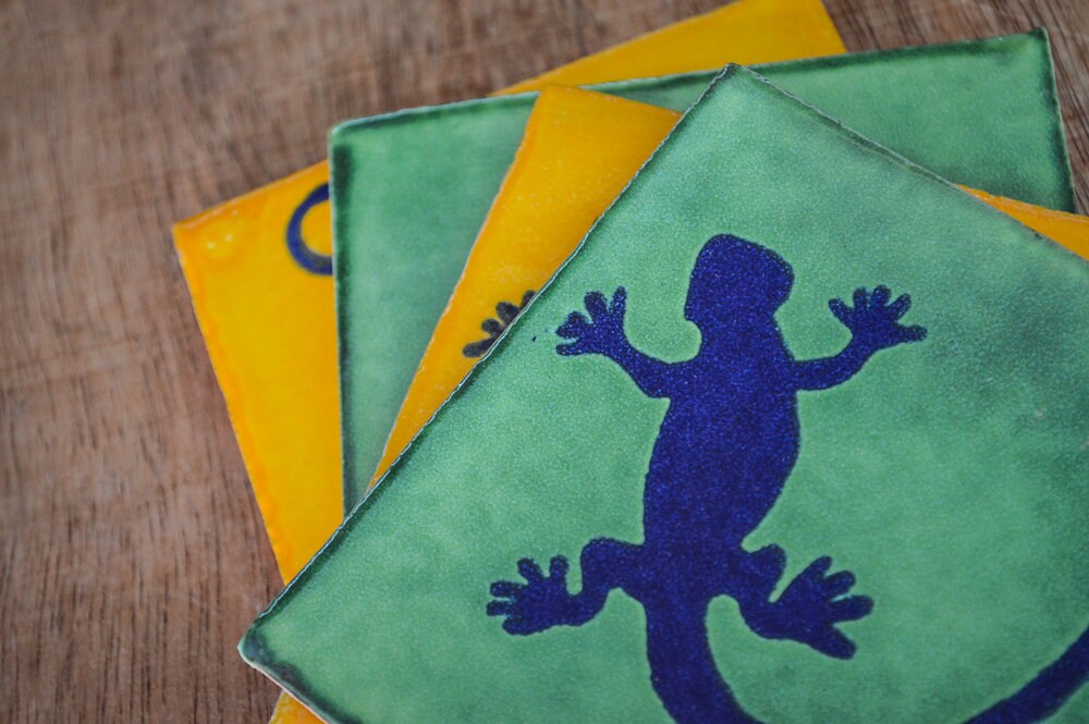 12 Mexican Talavera Tiles handmade Hand painted 4 X | Etsy