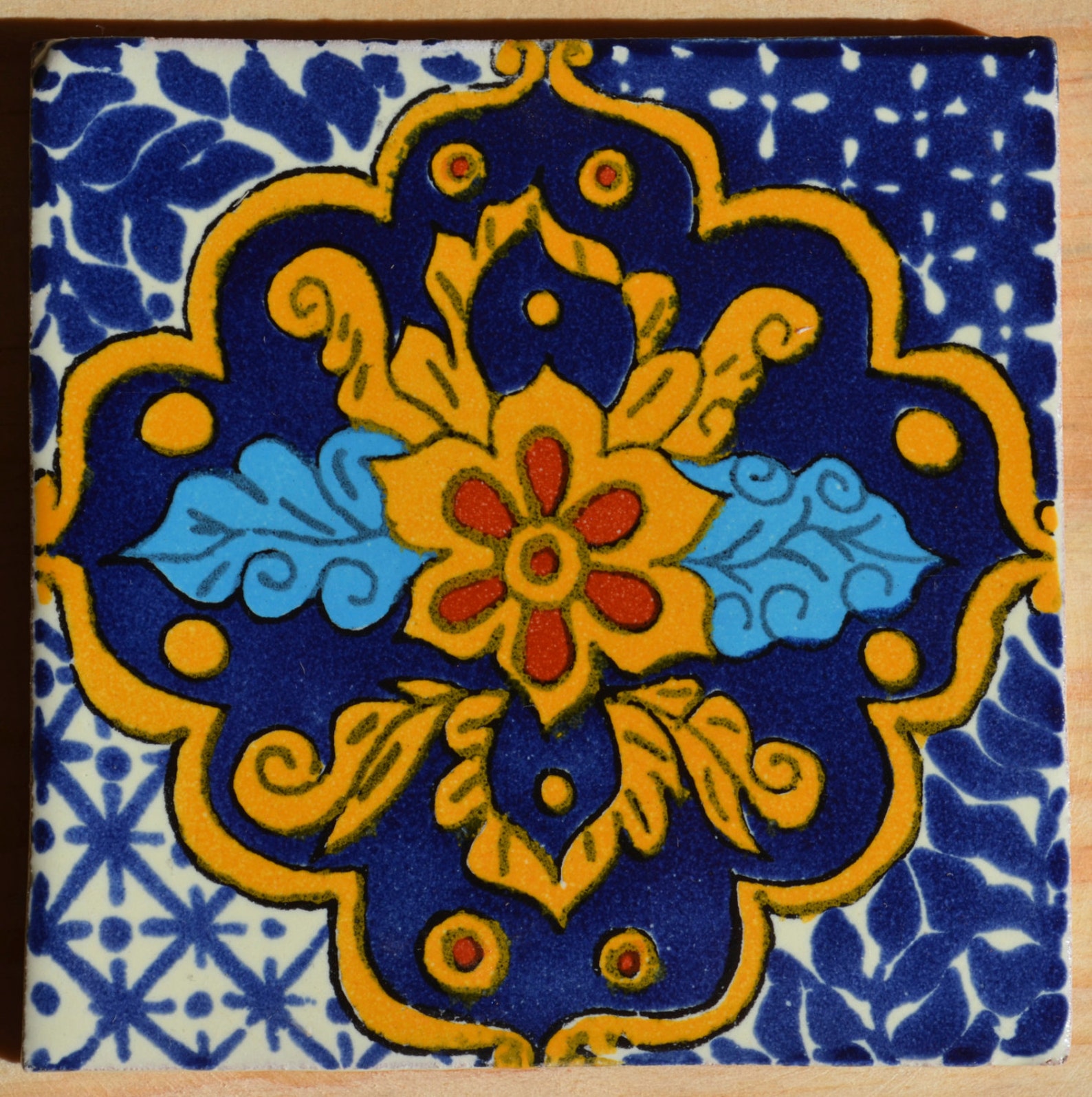 90 Mexican Talavera Tiles Handmade-hand Painted 4 x - Etsy