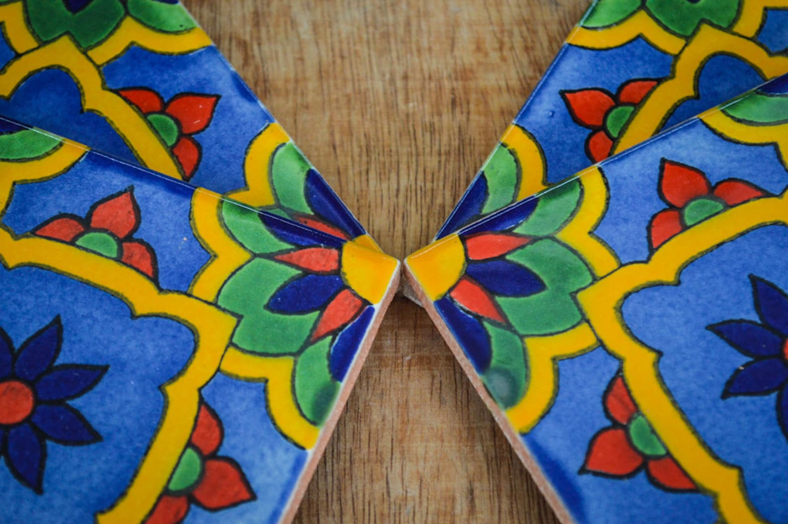 90 Mexican Talavera Tiles. Hand Made-hand Painted 4 x | Etsy