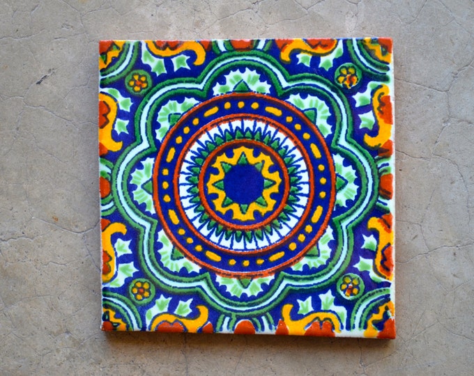 124 Mexican Talavera Tiles Handmade Hand Painted 4 x - Etsy