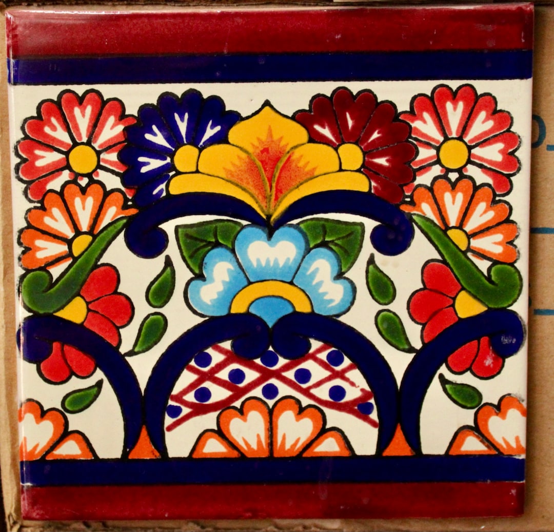 22 talavera Tiles Handmade 6 x 6 - Etsy