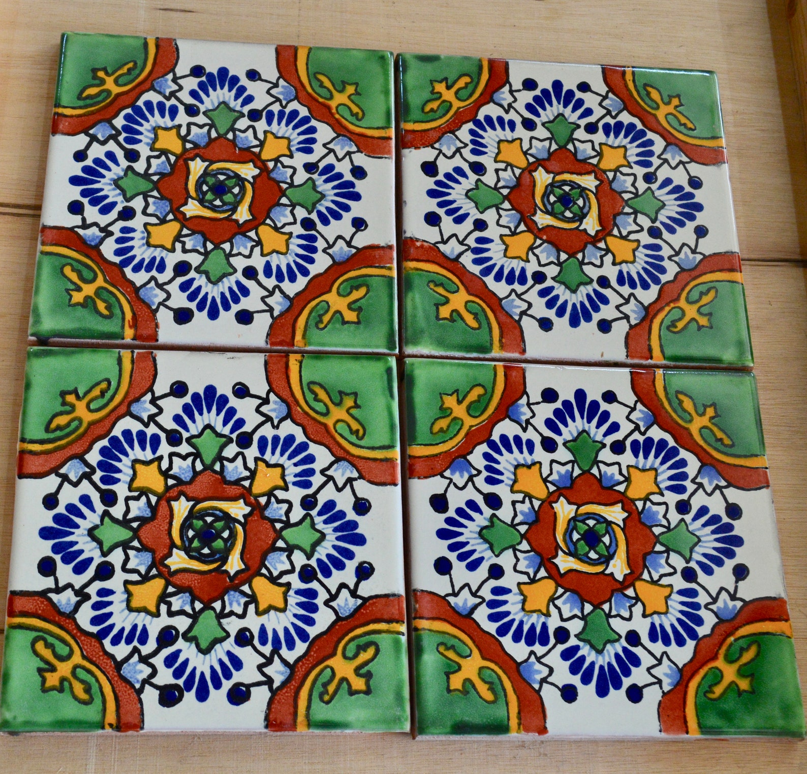 40 Talavera Tiles 6 x 6 Inches - Etsy