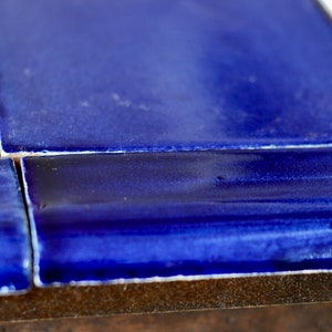 12~ 6" X 2" Surface Blue Trim Tile - Etsy