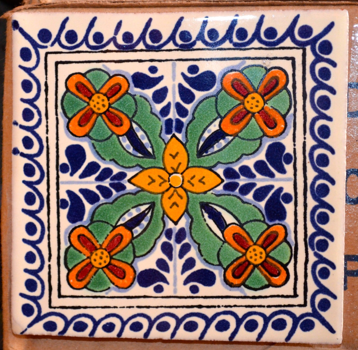 90 Mexican Talavera Tiles Handmade-hand Painted 4 x - Etsy
