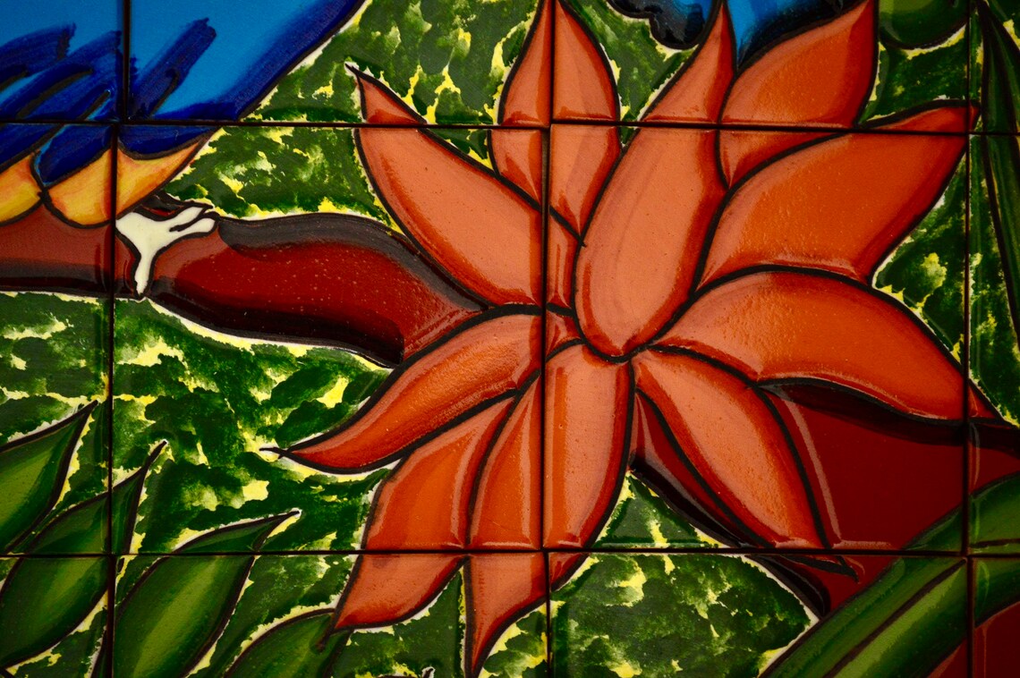 35 Pieces Mexican Tile Wall Mural - Etsy