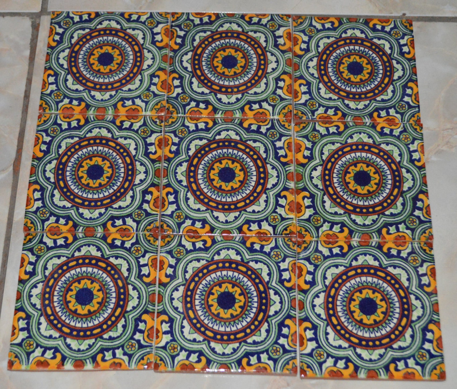 124 Mexican Talavera Tiles Handmade Hand Painted 4 x - Etsy