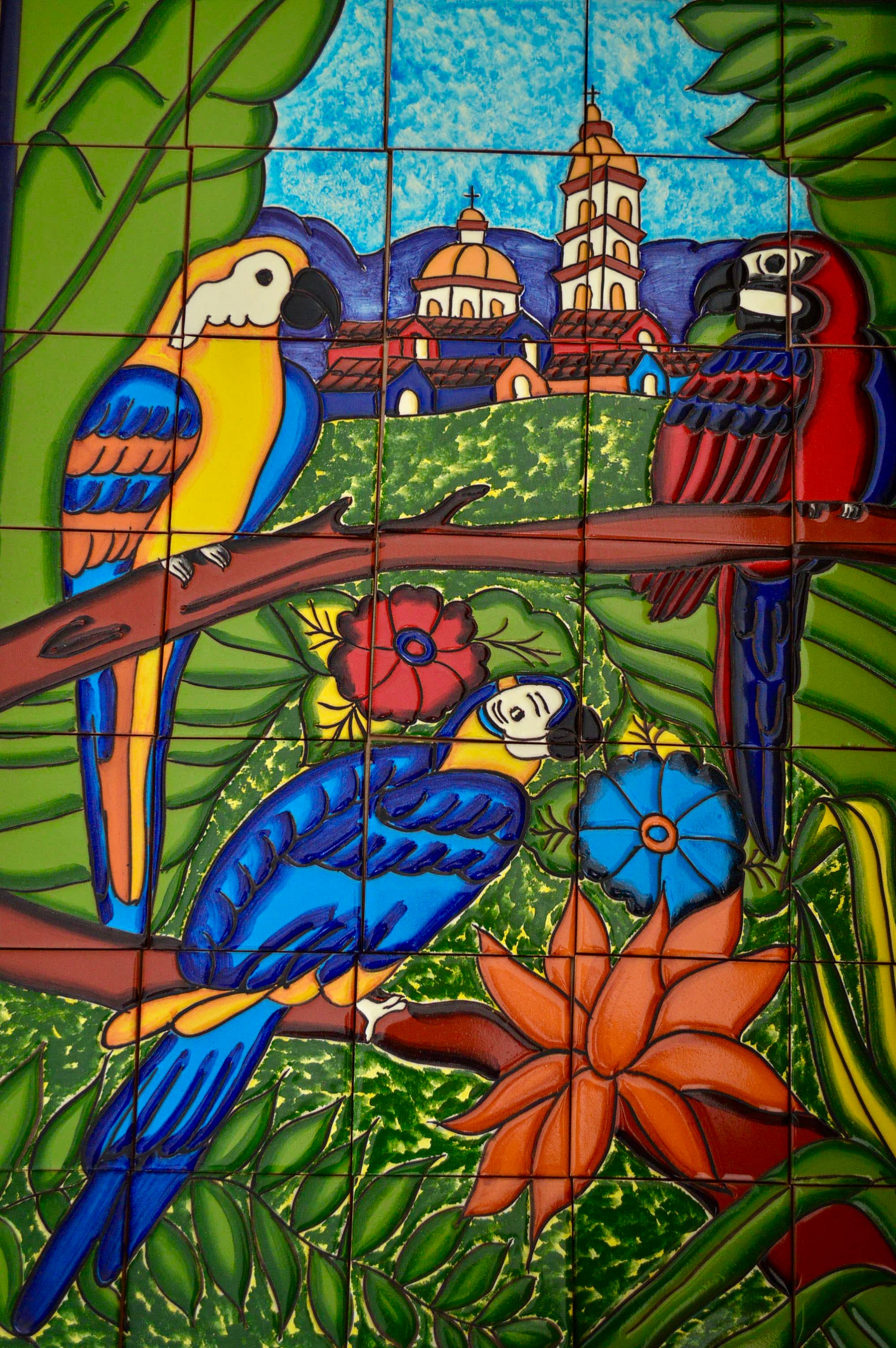 35 pieces Mexican Tile Wall Mural | Etsy