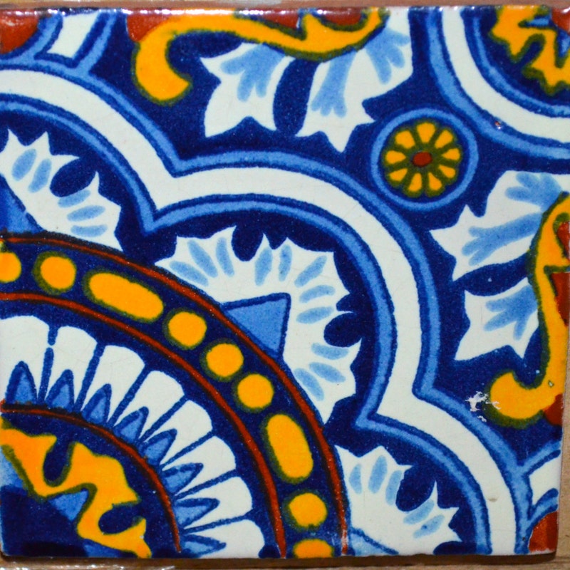 Talavera Tile 12x12 - Etsy